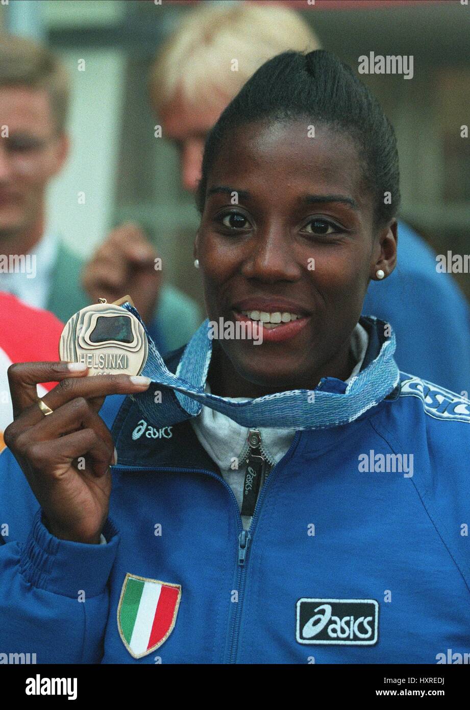 FIONA MAY EUROPEAN CHAMPS.HELSINKI 1994 22 September 1994 Stock Photo ...