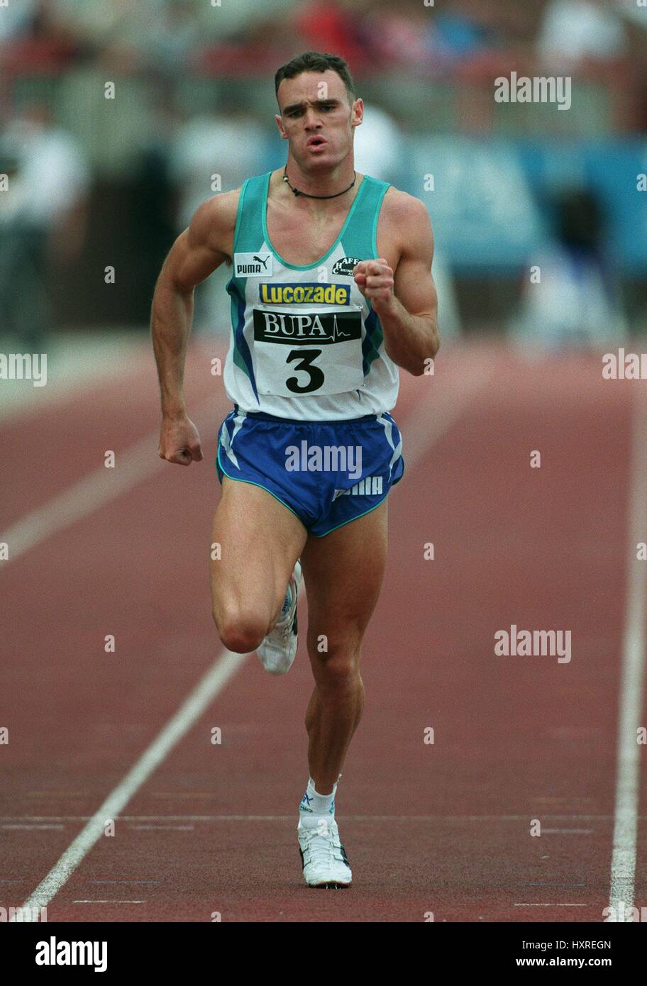 DAVID GRINDLEY 400 METRES 03 July 1995 Stock Photo - Alamy