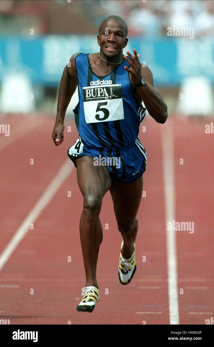 DONOVAN BAILEY 100 METRES 03 July 1995 Stock Photo - Alamy