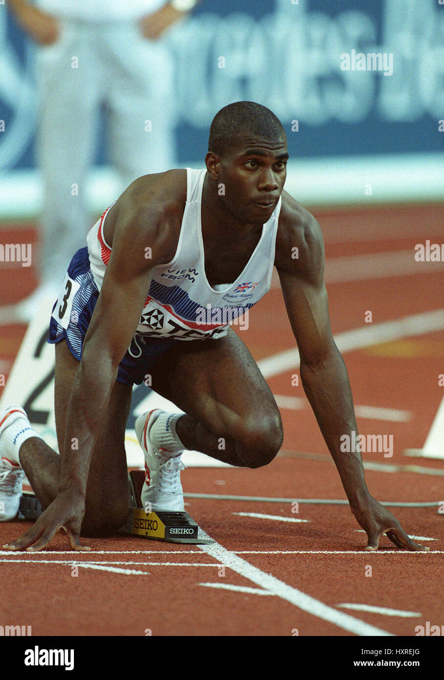 JASON JOHN 100 METRES 18 August 1993 Stock Photo - Alamy
