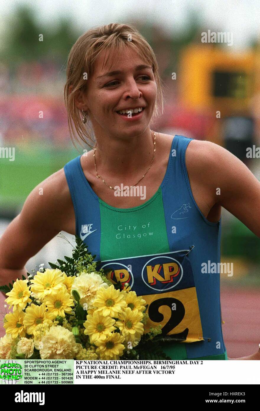 MELANIE NEEF 400 METRES 17 July 1995 Stock Photo - Alamy