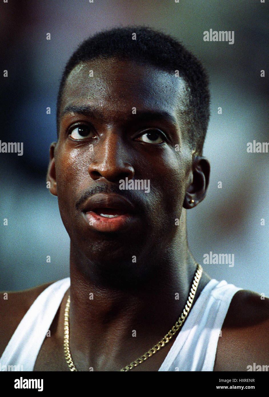 MICHAEL JOHNSON 200 METRES 18 August 1993 Stock Photo - Alamy