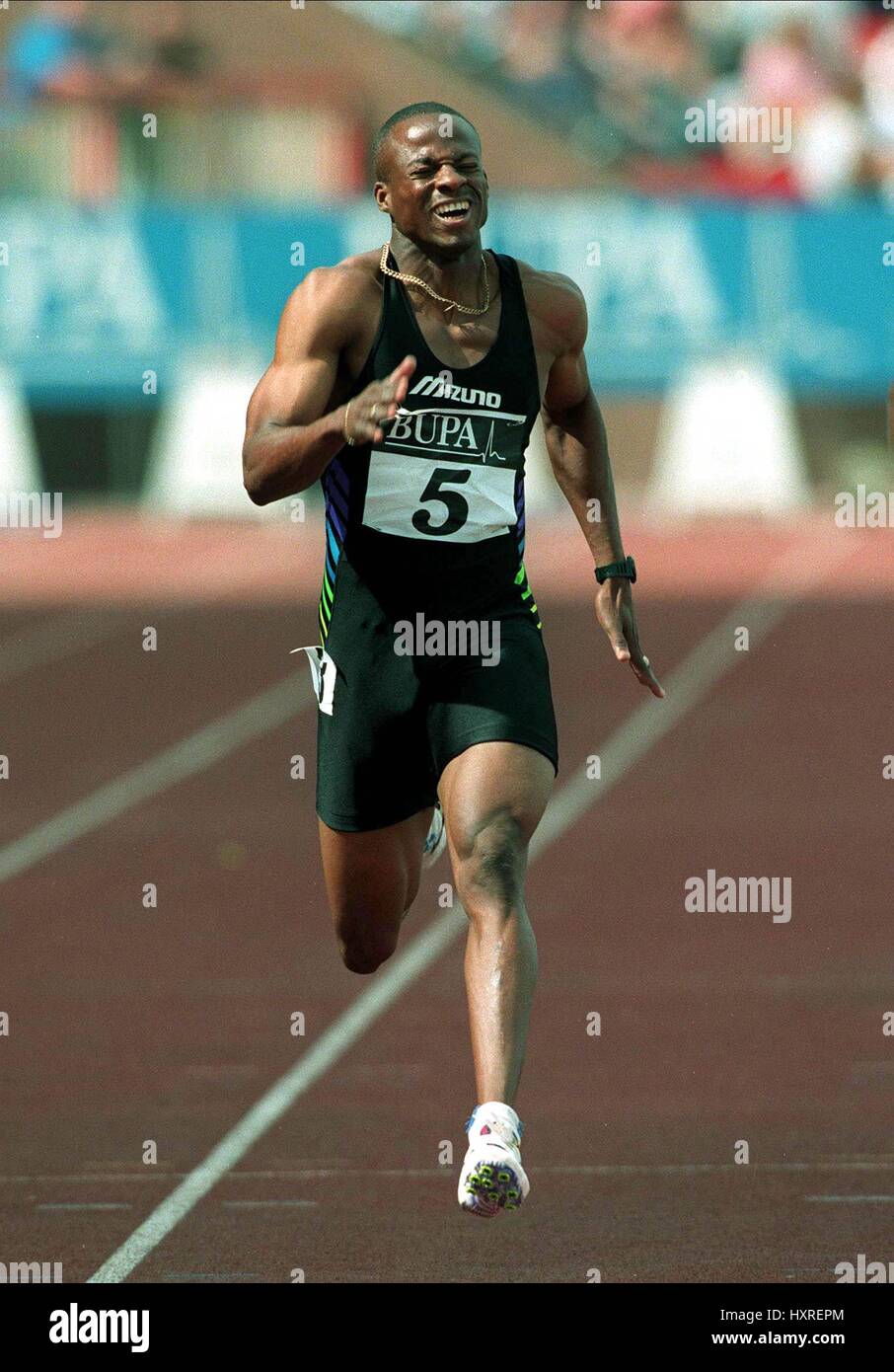 RAYMOND STEWART 100 METRES 01 September 1995 Stock Photo - Alamy