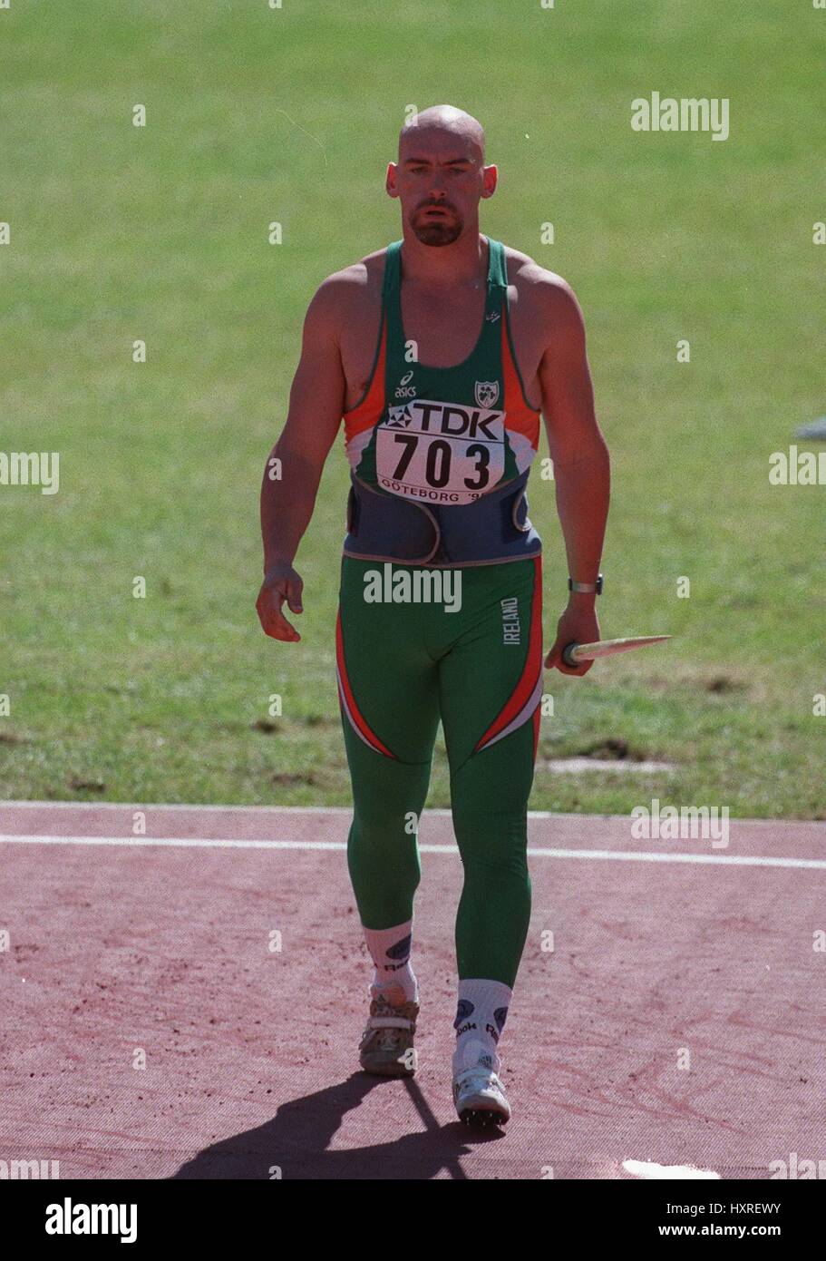 TERRY MCHUGH JAVELIN 01 September 1995 Stock Photo - Alamy