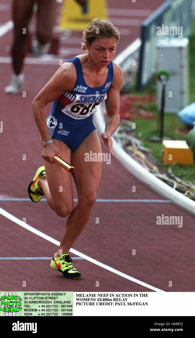 MELANIE NEEF 4X400 METRES WORLD CHAMPS 1995 01 August 1995 Stock Photo ...