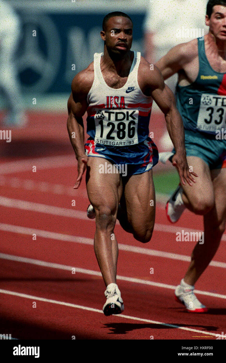 ANDRE CASON 100 METRES 18 August 1993 Stock Photo - Alamy