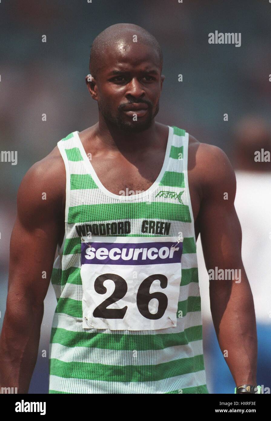 AYO FAYOLA 100 METRES 18 June 1996 Stock Photo - Alamy