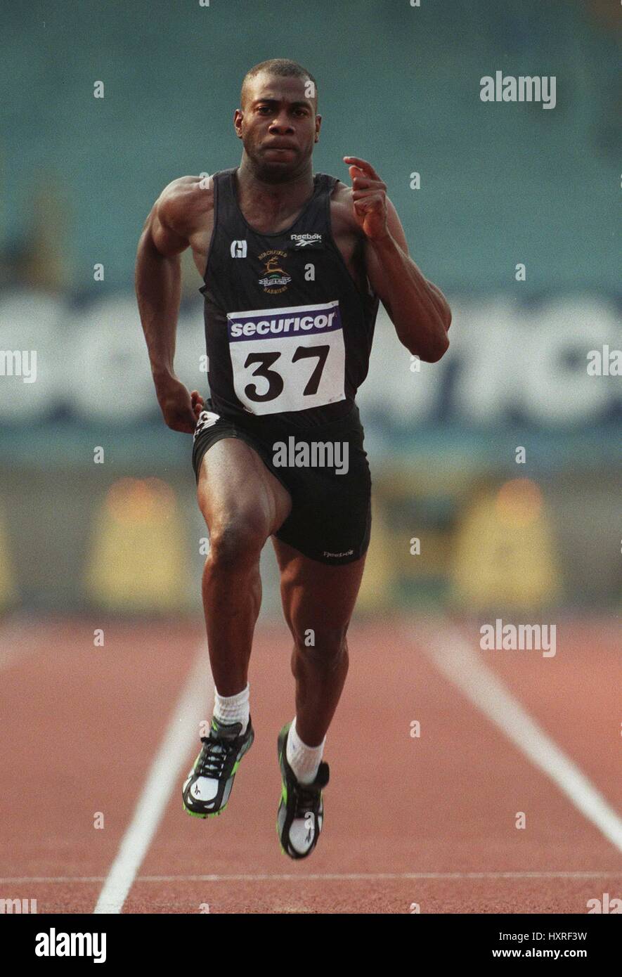 JASON JOHN 100 METRES 18 June 1996 Stock Photo - Alamy