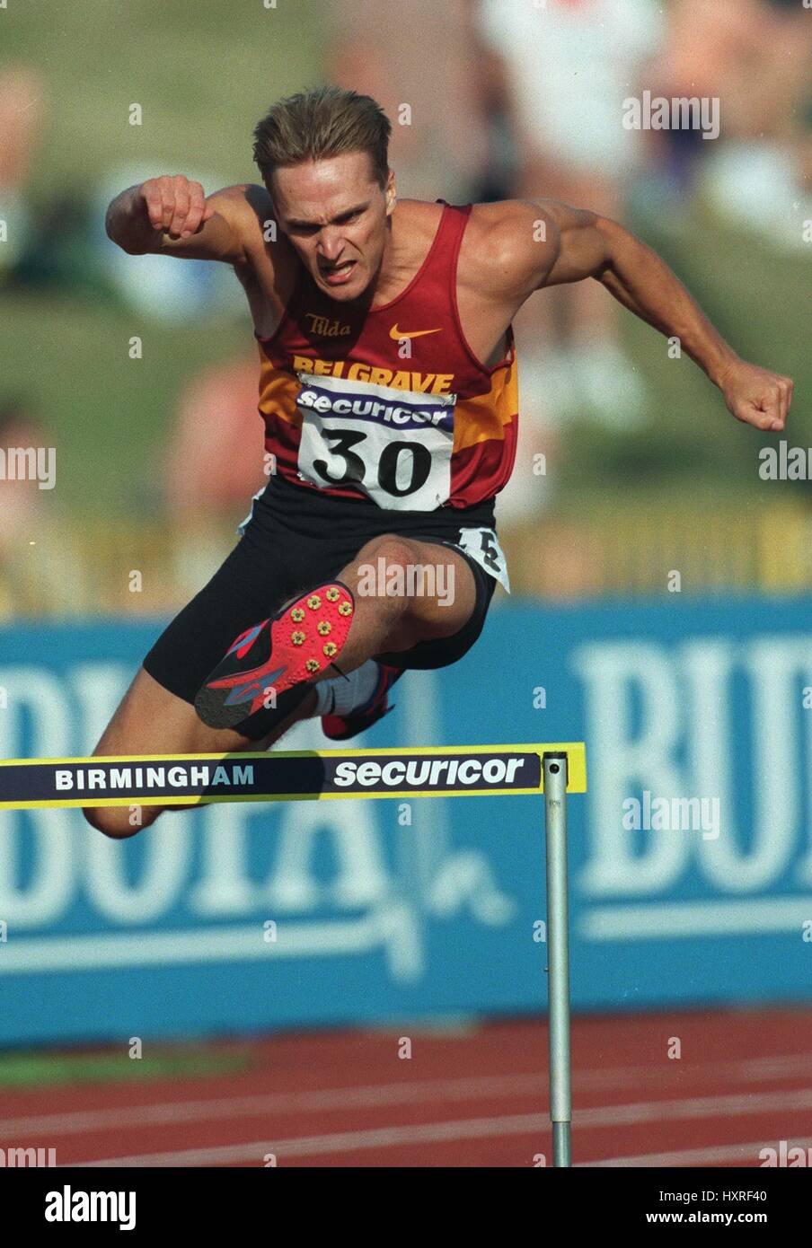 JONATHAN RIDGEON 400 METRES HURDLES 18 June 1996 Stock Photo - Alamy