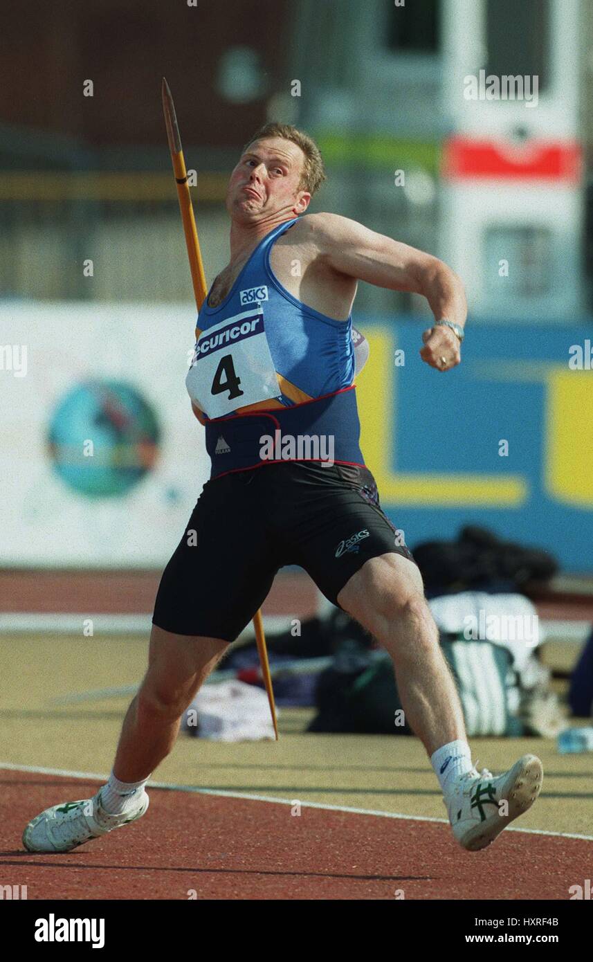 MICK HILL JAVELIN 18 June 1996 Stock Photo - Alamy