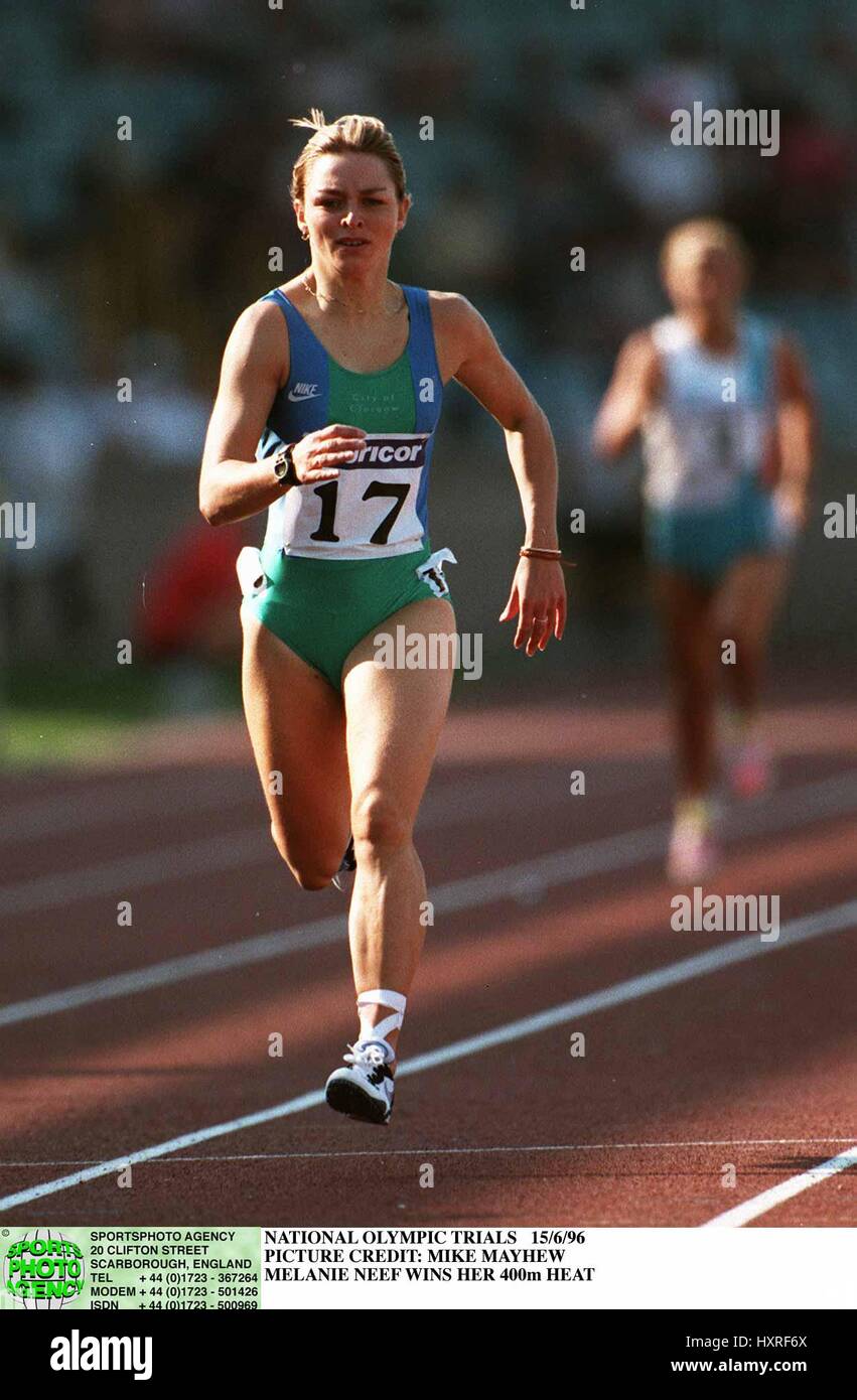 MELANIE NEEF 400 METERS 19 June 1996 Stock Photo - Alamy