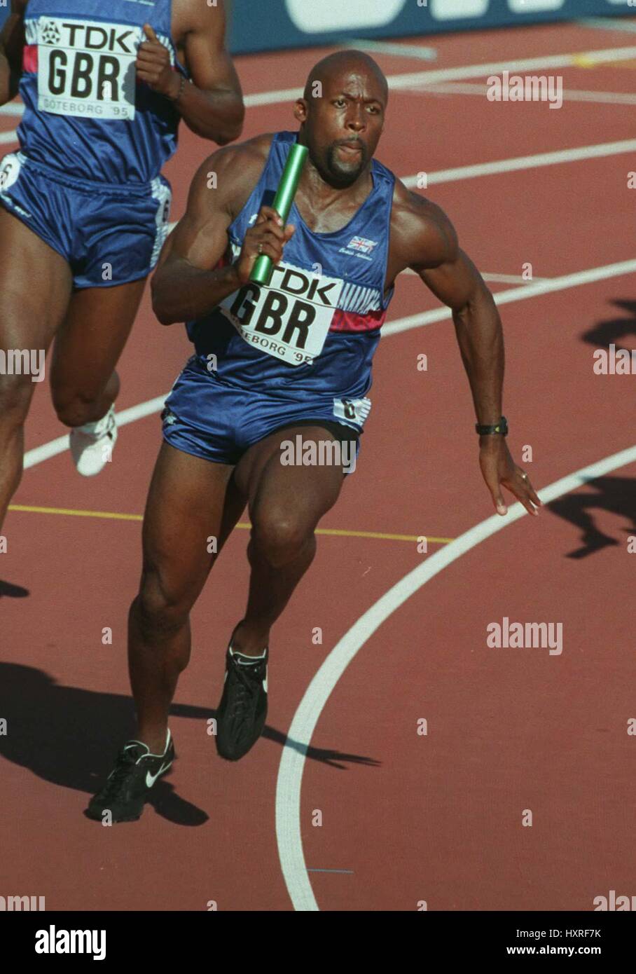 JOHN REGIS 4X100 METRES WORLD CHAMPS 1995 01 August 1995 Stock Photo ...