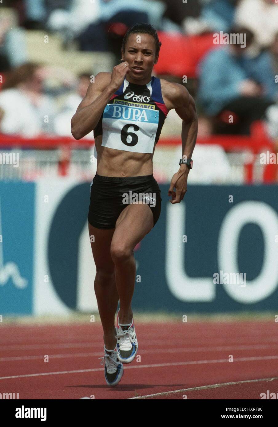 KELLY HOLMES 1500 METERS 02 July 1996 Stock Photo - Alamy