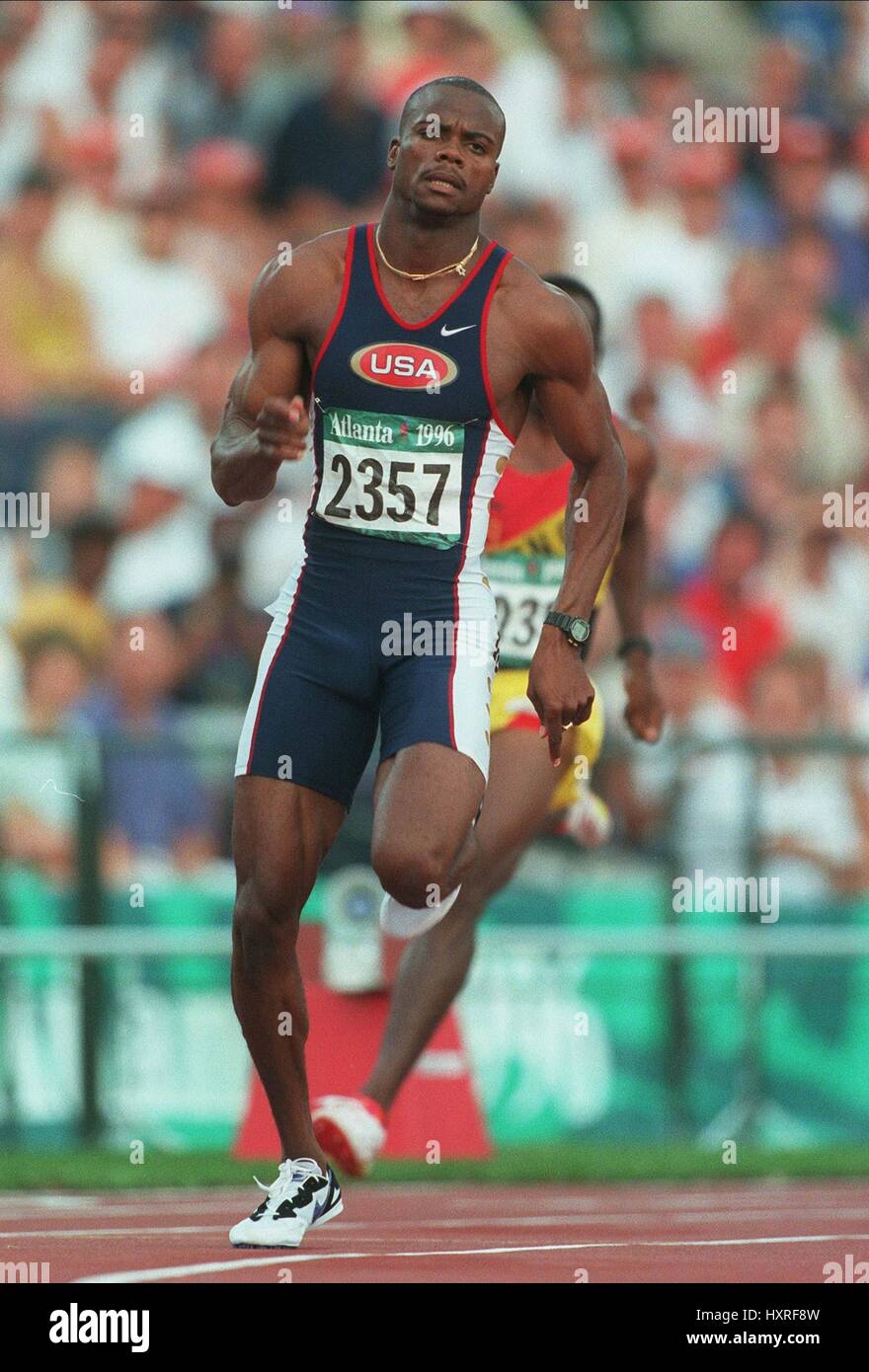 ALVIN HARRISON 200 METRES ATLANTA 1996. 01 August 1996 Stock Photo - Alamy