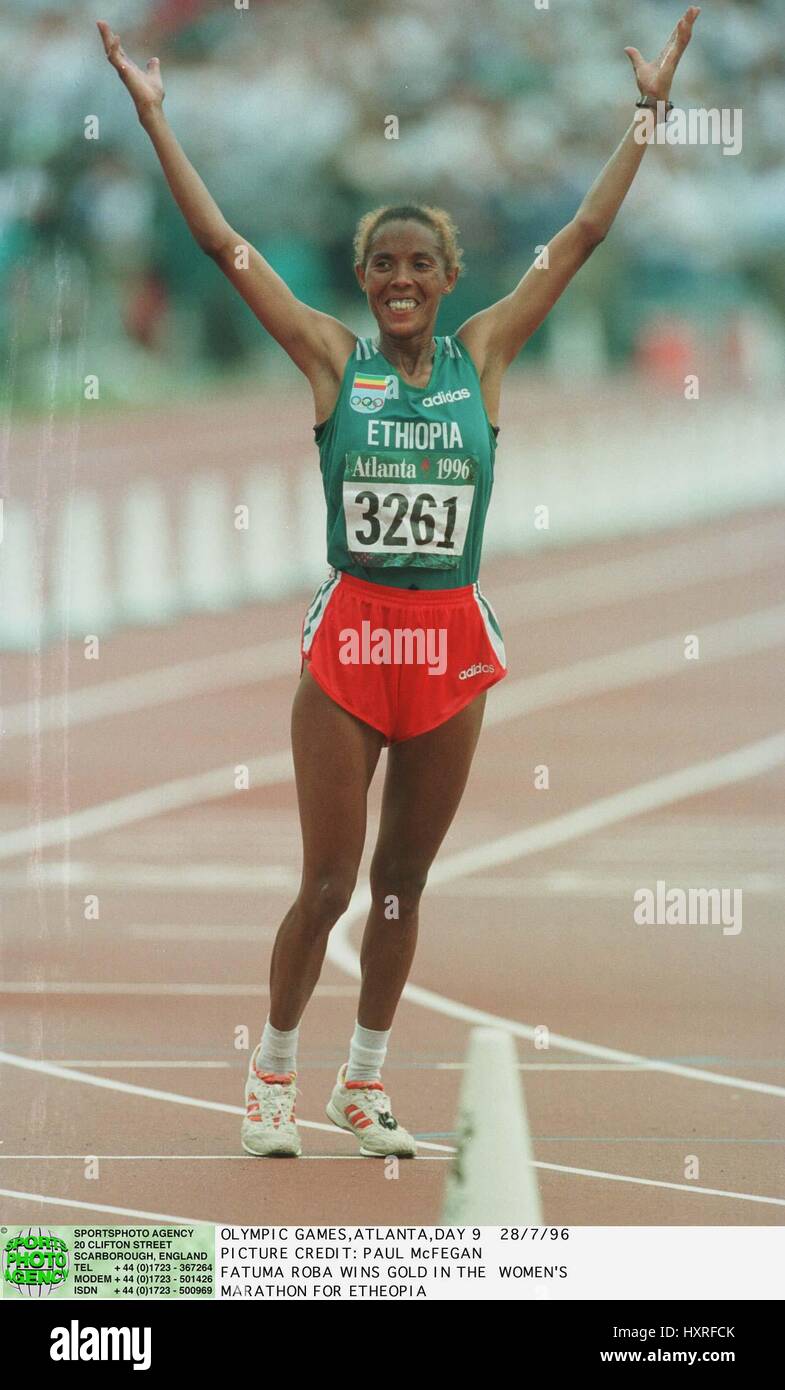 FATUMA ROBA MARATHON ATLANTA 1996. 01 August 1996 Stock Photo - Alamy