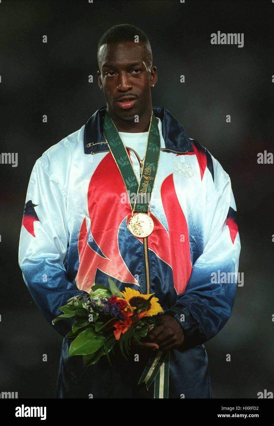 MICHAEL JOHNSON 400 METRES ATLANTA 1996 01 August 1996 Stock Photo - Alamy