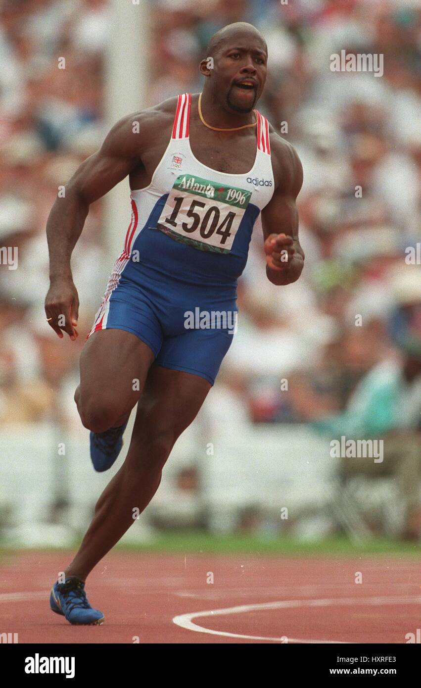 JOHN REGIS 200 METRES ATLANTA 1996. 01 August 1996 Stock Photo - Alamy