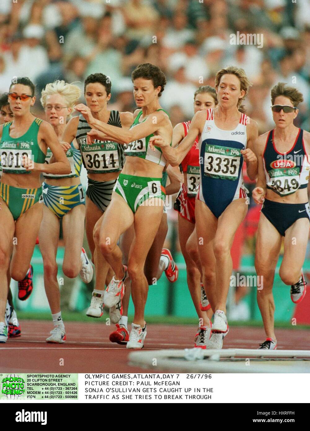 SONIA O'SULLIVAN 1500 METRES ATLANTA 1996. 01 August 1996 Stock Photo ...