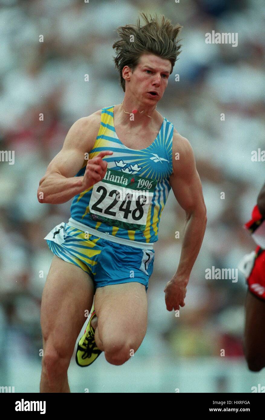 TORBJORN ERIKSSON 200 METRES ATLANTA 1996. 01 August 1996 Stock Photo ...