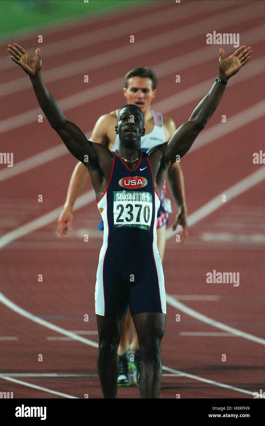 MICHAEL JOHNSON 400 METRES ATLANTA 1996 01 August 1996 Stock Photo - Alamy