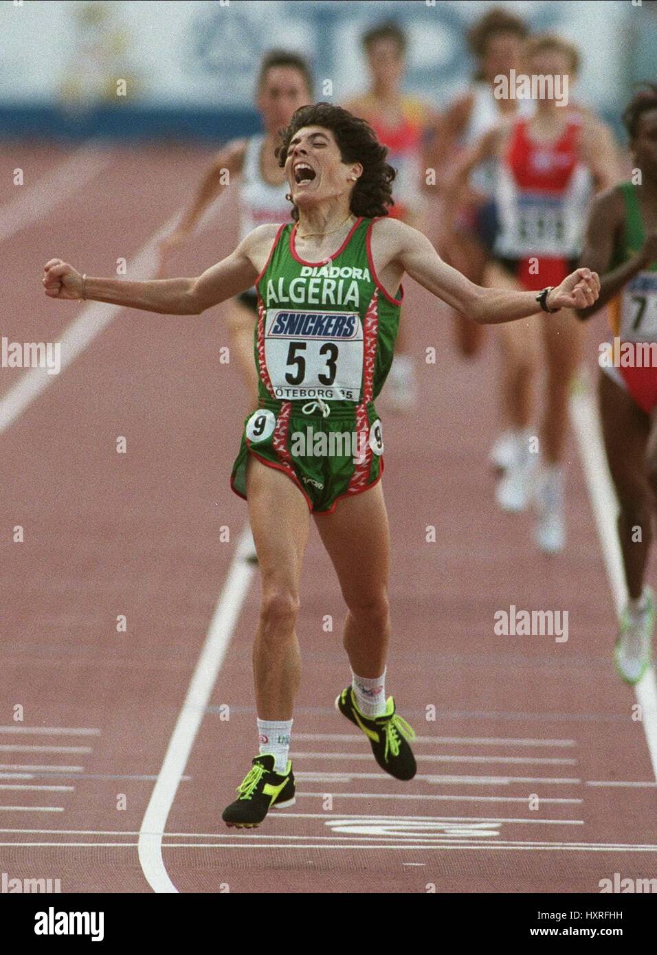 HASSIBA BOULMERKA WINS 1500 METRES WORLD CHAMPS 01 August 1995 Stock ...