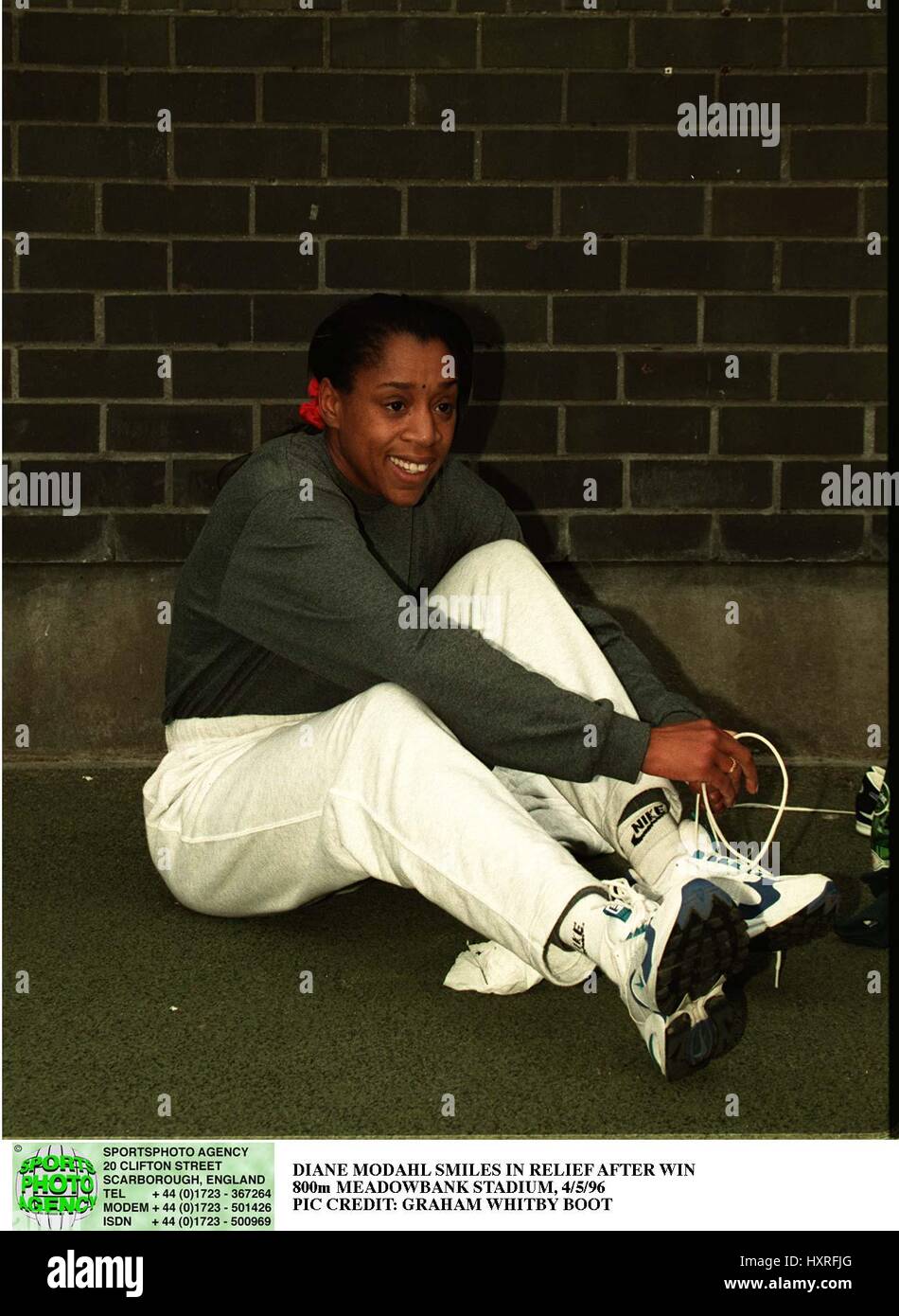 DIANE MODAHL 800 METRES 04 May 1996 Stock Photo - Alamy