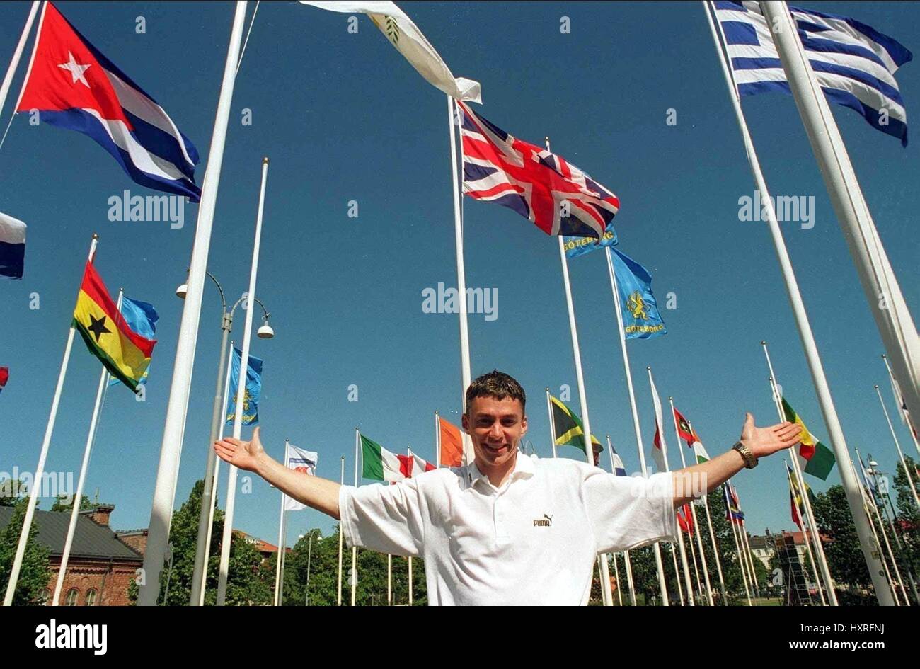 JONATHAN EDWARDS WORLD ATHLETIC CHAMPS GOTHNBRG 08 August 1995 Stock ...