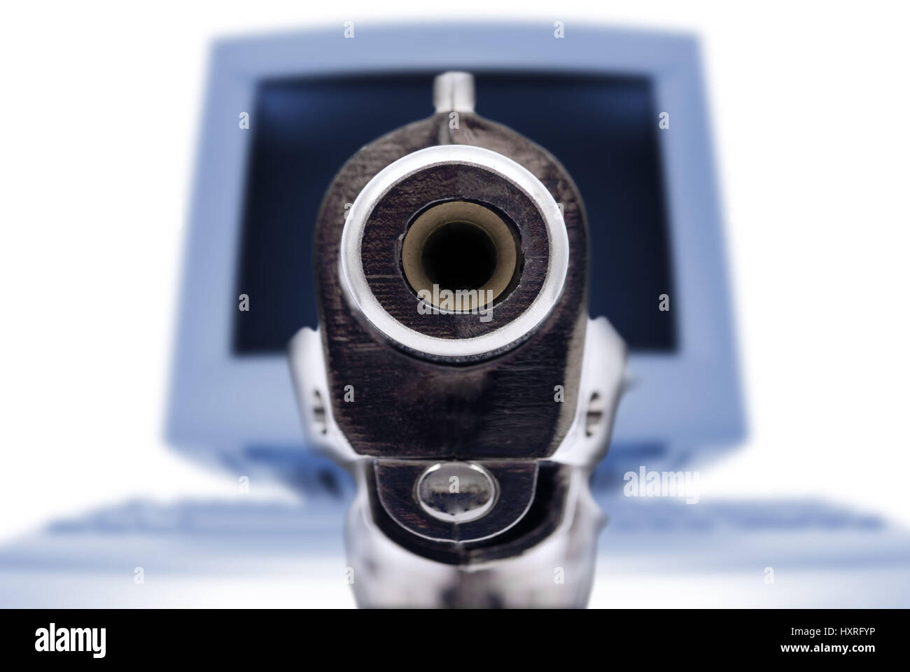 Gun shooting computer hi-res stock photography and images - Alamy