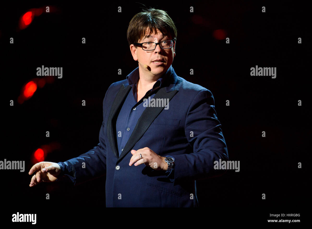 Michael mcintyre performing on stage royal albert hall hi-res stock ...