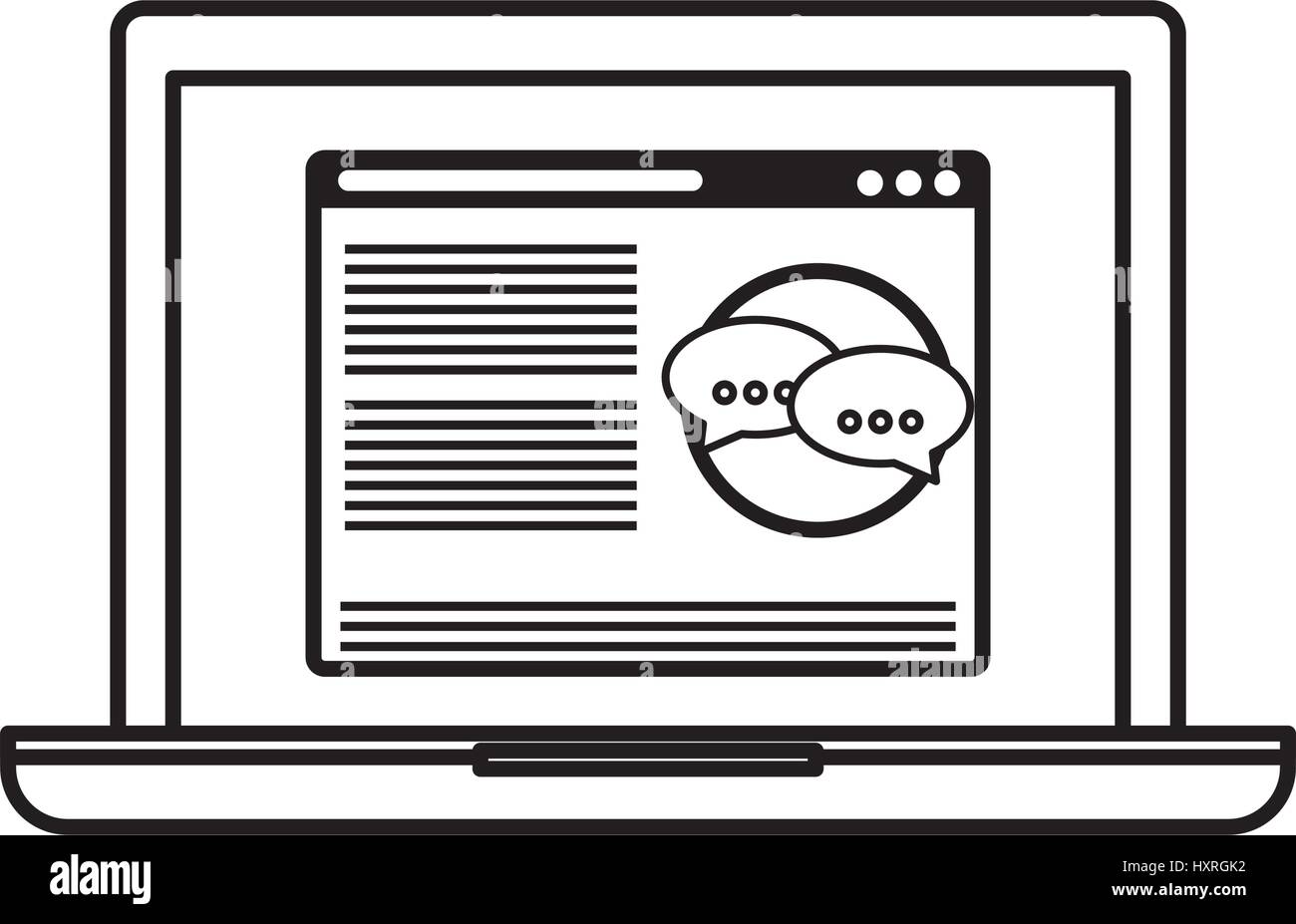 Website internet page Stock Vector Image & Art - Alamy