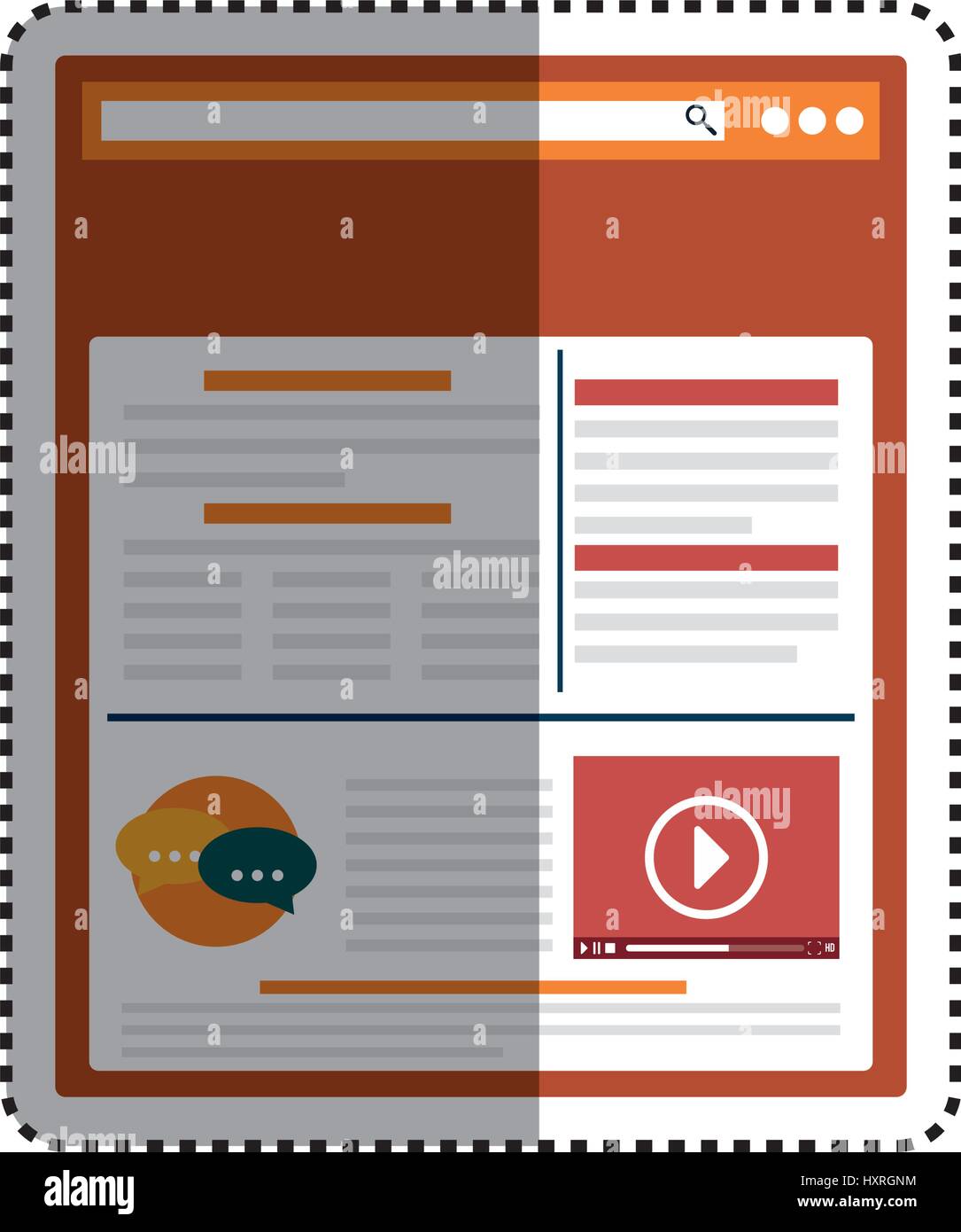 Website internet page Stock Vector Image & Art - Alamy