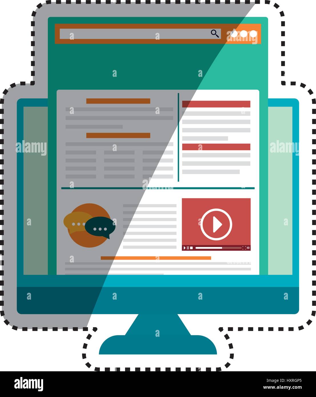 Website internet page Stock Vector Image & Art - Alamy