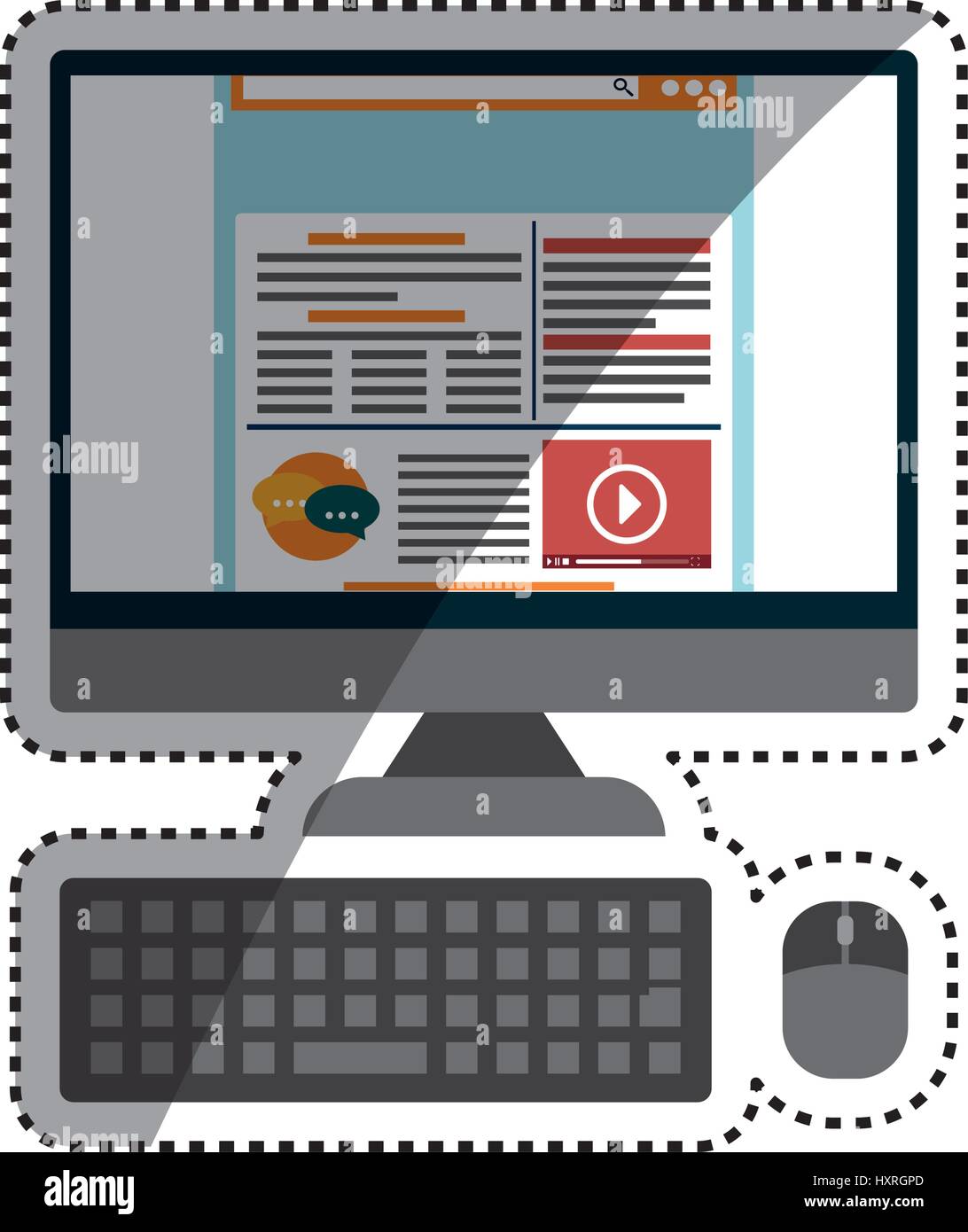 Website internet page Stock Vector Image & Art - Alamy