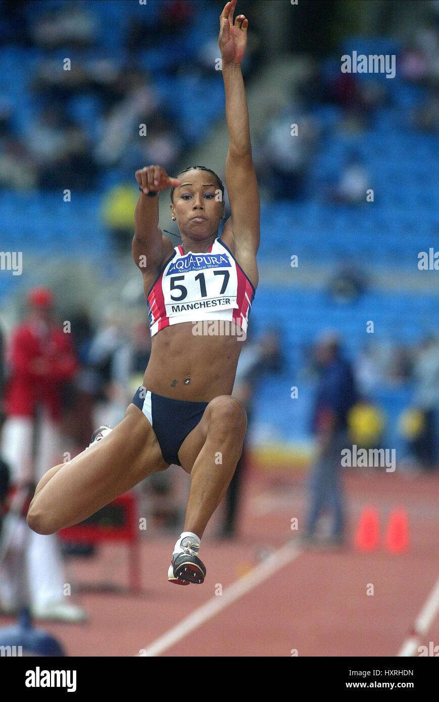 JADE JOHNSON LONG JUMP CITY OF MANCHESTER STADIUM MANCHESTER ENGLAND 16 ...