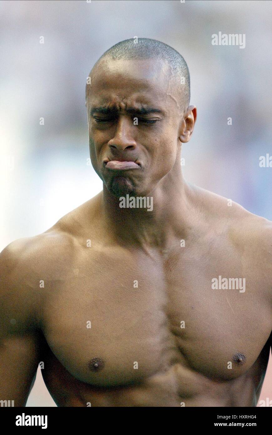 JON DRUMMOND 100 METRES PROTEST STADE DE FRNACE ST DENIS PARIS FRANCE ...