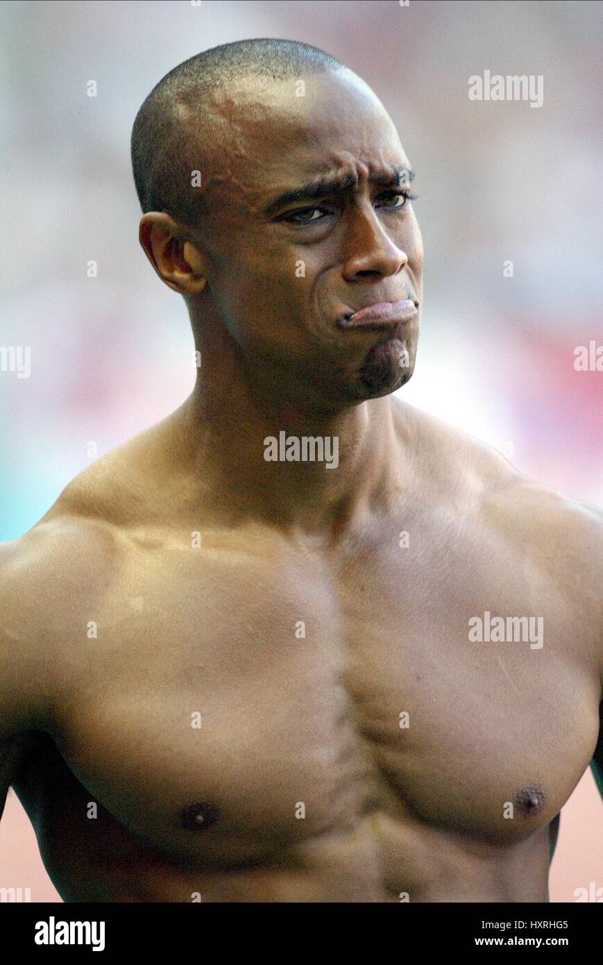 JON DRUMMOND 100 METRES PROTEST STADE DE FRNACE ST DENIS PARIS FRANCE ...