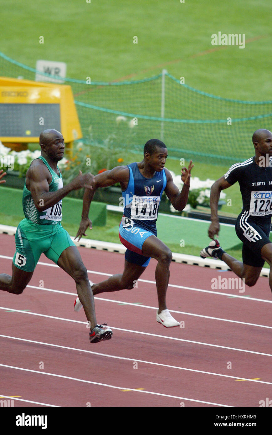 TIM MONTGOMERY 100 METRES STADE DE FRANCE ST DENIS PARIS FRANCE 25 ...