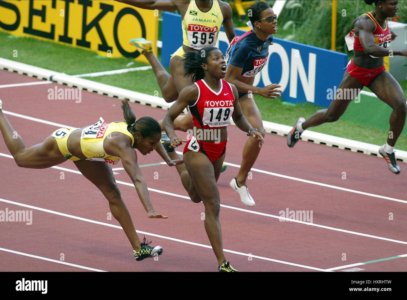 PERDITA FELICIEN & B FOSTER 100 METRE HURDLES 27 August 2003 Stock ...