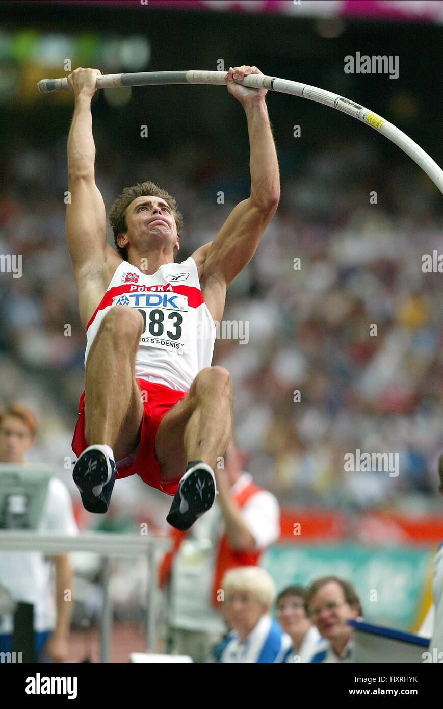 ADAM KOLASA POLE VAULT STADE DE FRANCE ST DENIS PARIS FRANCE 28 August ...