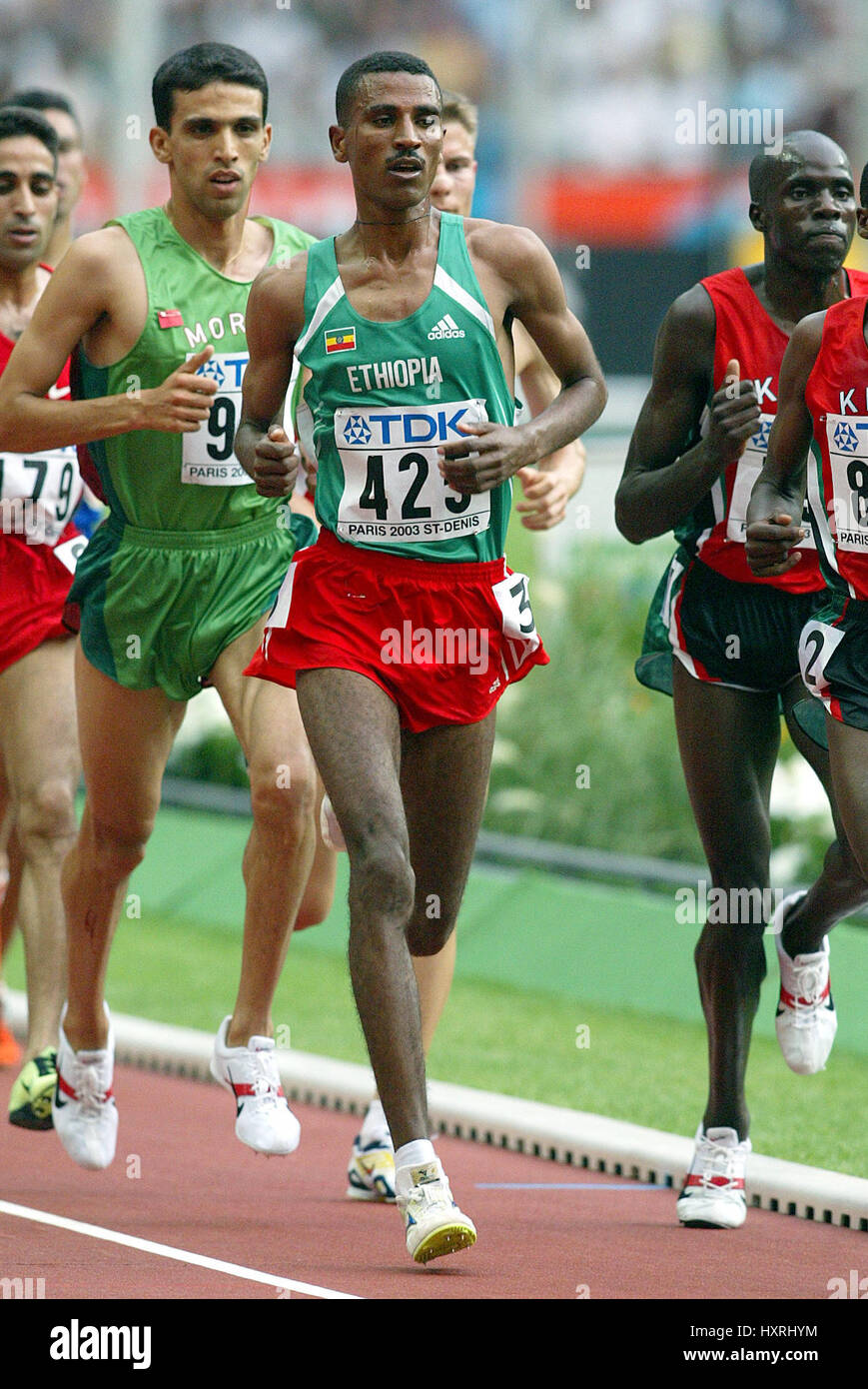 RICHARD LIMO & G GEBREMARIAM 5000 METRES STADE DE FRANCE ST DENIS PARIS ...