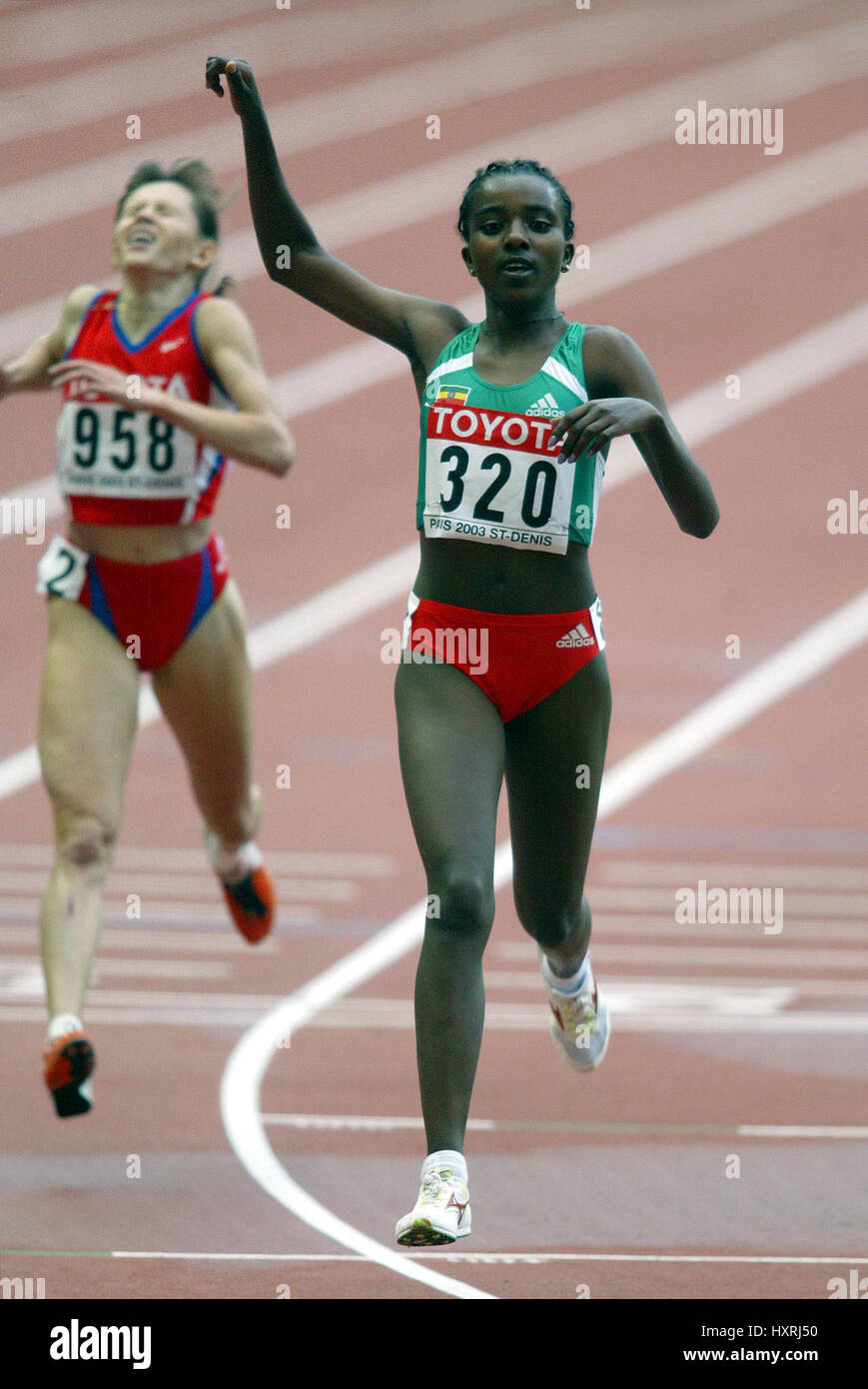TIRUNESH DIBABA 5000 METRES STADE DE FRANCE ST DENIS PARIS FRANCE 29 ...