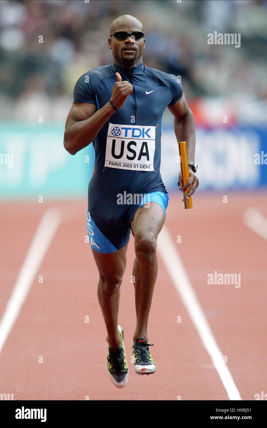 CALVIN HARRISON 4X400 METRES STADE DE FRANCE ST DENIS PARIS FRANCE 29 ...