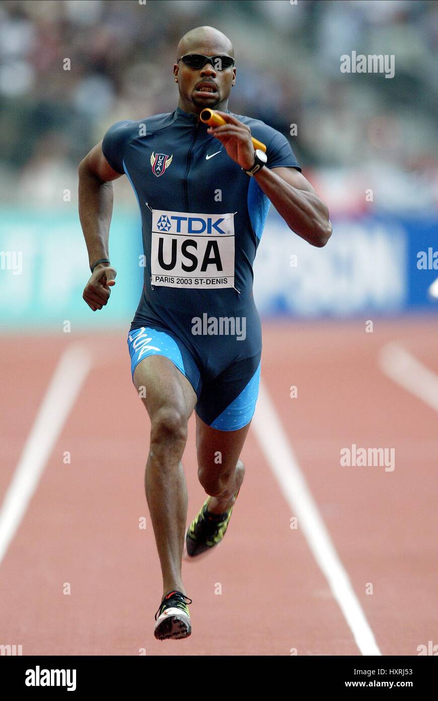 CALVIN HARRISON 4X400 METRES STADE DE FRANCE ST DENIS PARIS FRANCE 29 ...