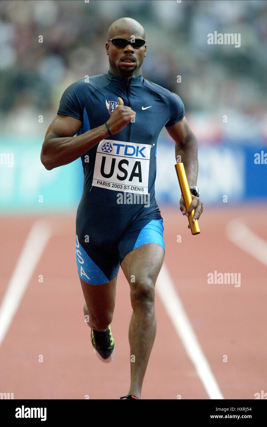 CALVIN HARRISON 4X400 METRES STADE DE FRANCE ST DENIS PARIS FRANCE 29 ...
