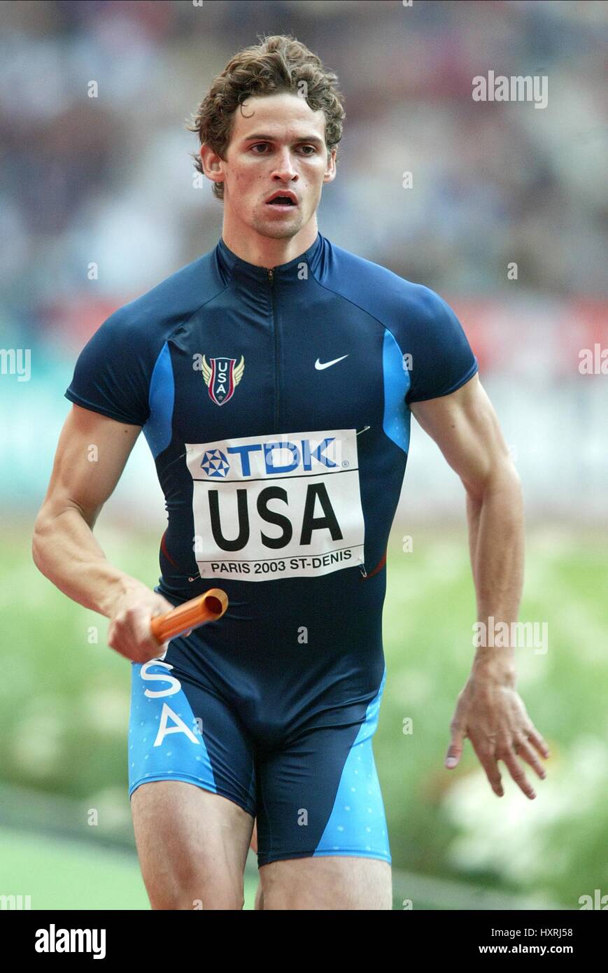ADAM STEELE 4X400 METRES STADE DE FRANCE ST DENIS PARIS FRANCE 29 ...
