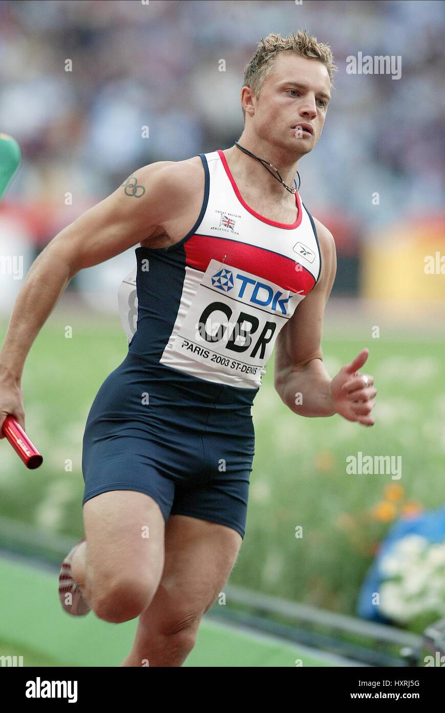 SEAN BALDOCK 4X400 METRES STADE DE FRANCE ST DENIS PARIS FRANCE 29 ...