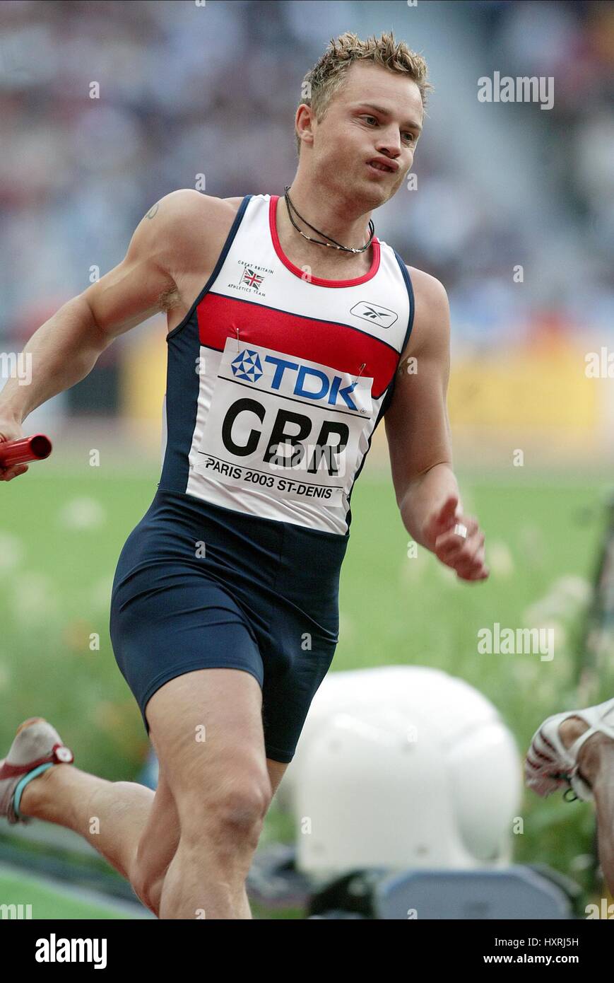 SEAN BALDOCK 4X400 METRES STADE DE FRANCE ST DENIS PARIS FRANCE 29 ...