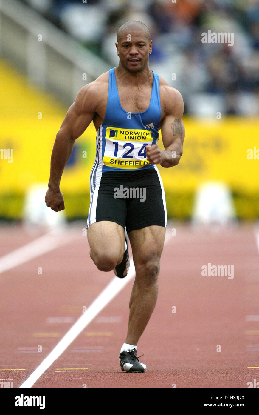MAURICE GREENE 100 METRES DON VALLEY STADIUM SHEFFIELD 30 June 2002 ...