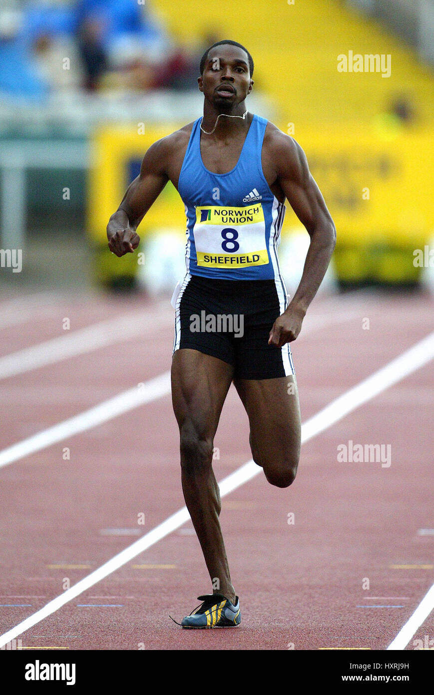 AVARD MONCUR 400 METRES DON VALLEY STADIUM SHEFFIELD 30 June 2002 Stock ...