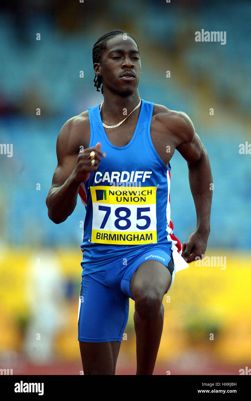 CHRISTIAN MALCOLM 100 METRES ALEXANDER STADIUM BIRMINGHAM ENGLAND 13 ...